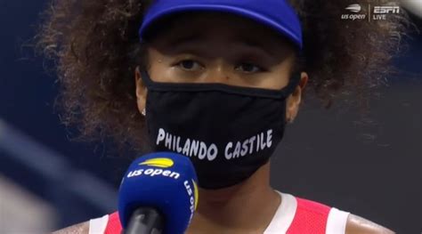 Photo Naomi Osaka Wearing Philando Castile Mask
