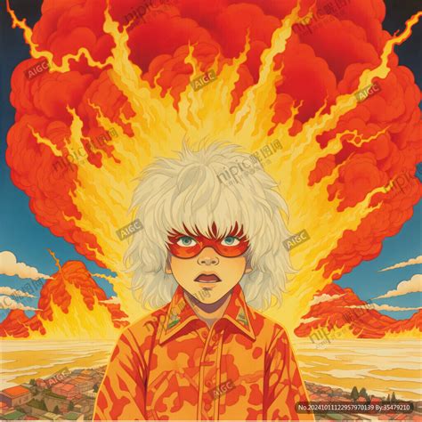 Ai创作图躁点插画 人物情绪插画 膨胀风海报 视觉冲击力广告装饰画 烧脑海报 独特个性创新插画插图 火气海报 电影原画插画海报 电影插画原画海报 插画 火爆单图 酷帅潮流插画 夸张人物插画