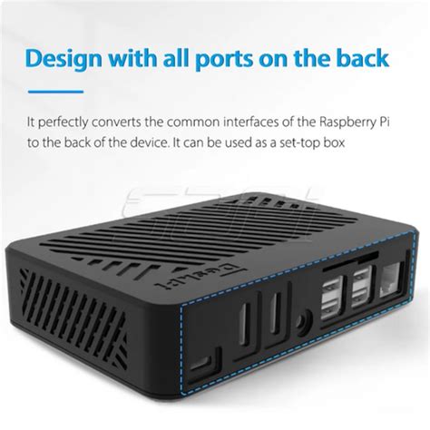 Carcasa Deskpi Lite Pentru Raspberry Pi 4 Model B Cu Placa De