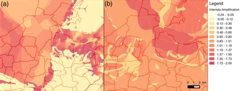 Amplification Map In Basel In Terms Of Macroseismic Intensity
