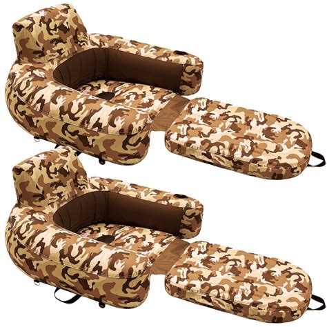 Freetime Fun 2 Pack Camo Designer Adult Pool Chair Lounge Floats For