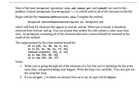 Solved Most Of The Basic Arraylist Operations Size Add Chegg