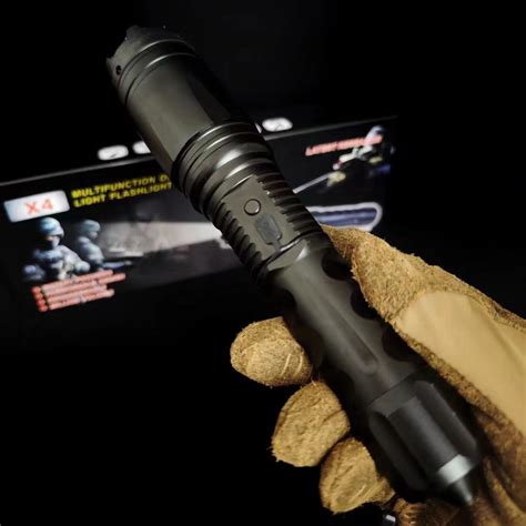 Electric Shock Self Defense Protection Flashlight Stun Guns X4 China