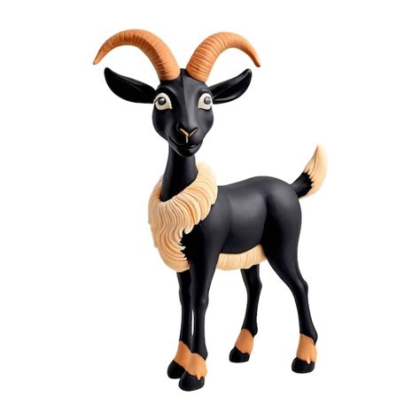 Premium Vector Cartoon Goat Vector Illustration