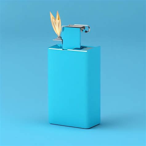 Premium Ai Image 3d Lighter Vector Illustraction