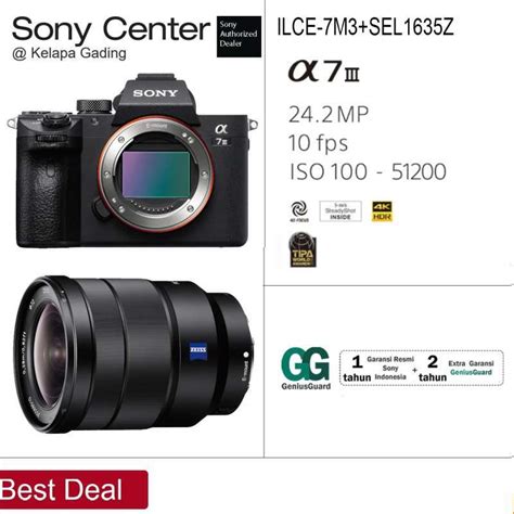 Jual Sony Center Jakarta Kamera Mirrorless Sony Alpha A7iii A7 Mark
