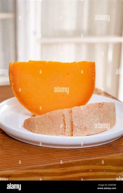Collection de fromages mimolette de fromage jaune français à base de