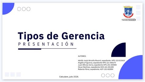 Tipos De Gerencia