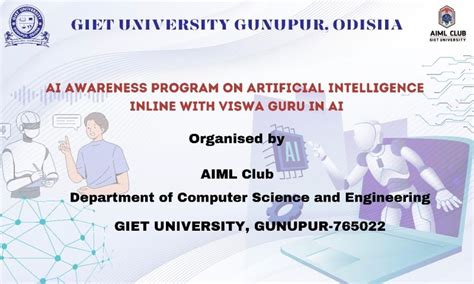 Ai Artificialintelligence Aimlclub Gietuniversity Aiforall Aiml
