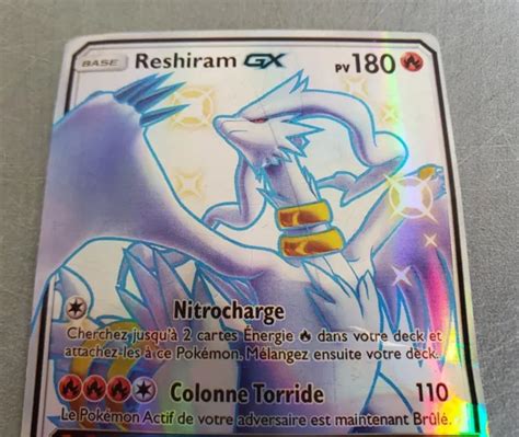 CARTE POKÉMON RESHIRAM GX SV51 SV94 FR Destinées Occultes PV180 Epée