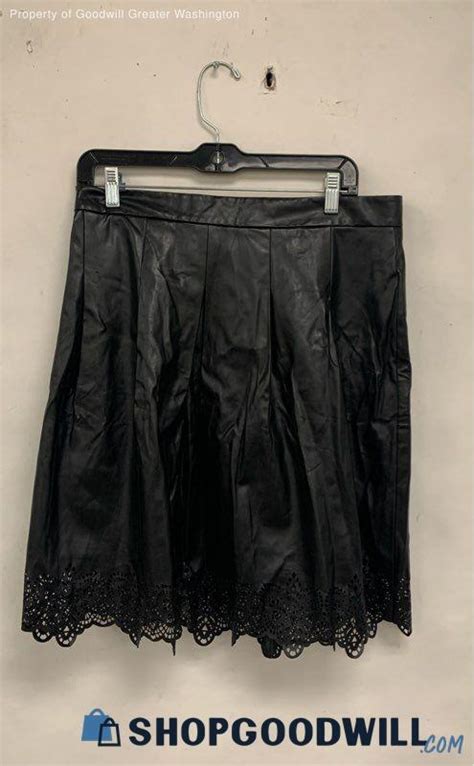 Used J Mclaughlin Nwt Womens Vegan Leather Flare Skirt Size 14 245