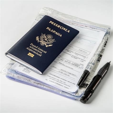 A Visual Of A Passport And Visa Application Kit With Instructions And Forms Premium Ai A Visual Of A Passport And Visa Application Kit With Instructions And Forms Premium Ai