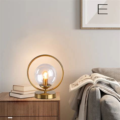Led Glass Orb Table Lamp Decorstly