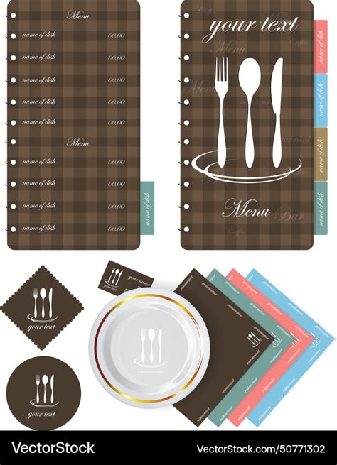 Menu Style Royalty Free Vector Image Vectorstock