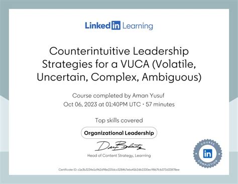 Aman Yusuf On Linkedin Certificate Of Completion