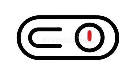 Toggle Switch On Off Control Vector Outline Vector Design Generative Ai Stock Vector