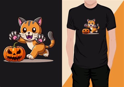 Halloween Cat Tshirt Design This Crazy Cat Lady Loves Halloween