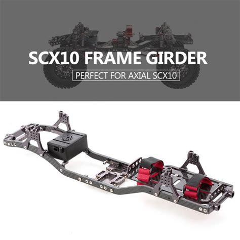 Scx10 Frame Girder Carbon Graphite Chassis Frame Rails For 110 Axial