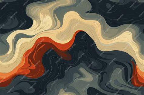 Abstract Wallpaper Dark Pastel Colours Premium Ai Generated Image