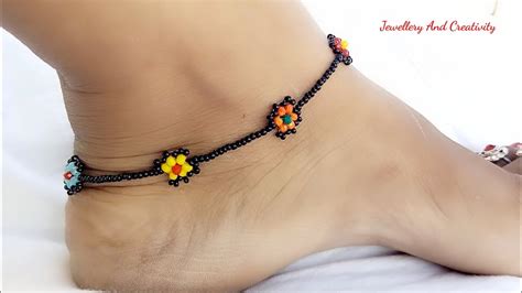 Ankletbracelet How To Make Anklet Daily Anklet Making Tutorial