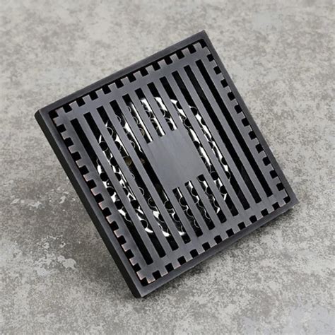 Mrdo Black Drains Retro Brass Drain Plug Bathtub Shower Drain Bathroom