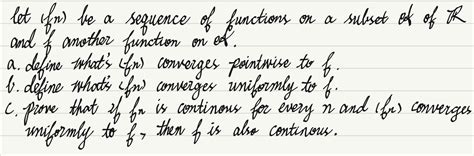 solved let fn be a sequence of functions on a suluset of