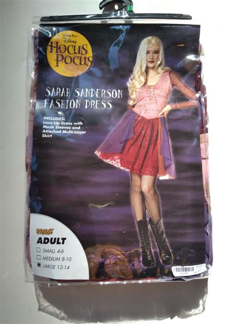 Spirit Halloween Hocus Pocus Sarah Sanderson Deluxe Adult L 12 14