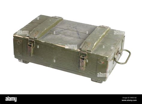 Army Box Of Ammunition Isolated Stock Photo Alamy