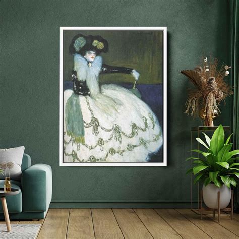 Woman Dressed In Blue 1901 By Pablo Picasso Canvas Artwork — Kanvah