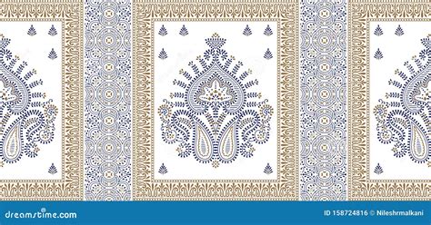 Traditional Indian Symbols In The Form Of India Map Vector Illustration