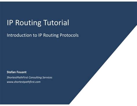 Ip Routing Tutorial Pdf