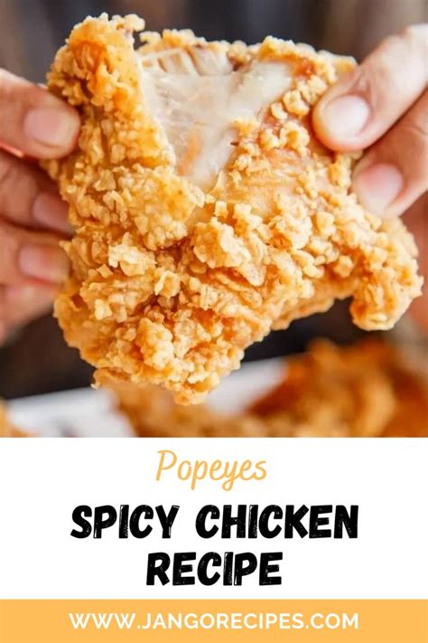 Popeyes Spicy Chicken Recipe Recipe Spicy Chicken Recipes Popeyes
