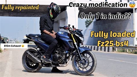 Fz25 Modified Fully Loaded North India Single Piece Worth 60000 Yamaha Fz25 Bs4 Modified