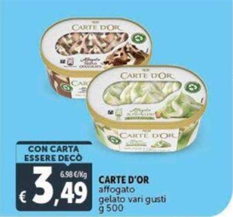 CARTE D OR Affogato Gelato Vari Gusti G 500 Offerta Di Deco Supermercati
