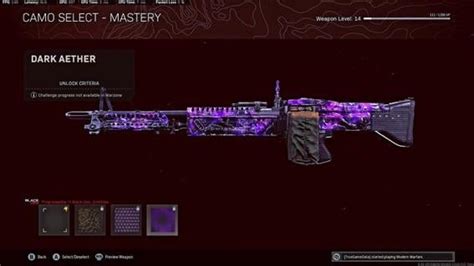 Dark Aether Coverage On The M60 In Warzone Compared To Cold War R Codzombies