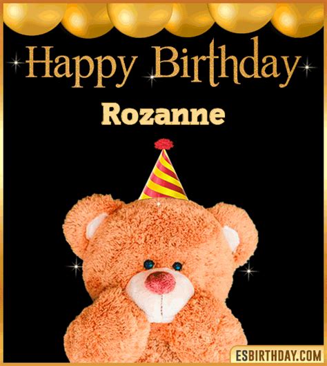 Happy Birthday Rozanne  🎂 Images Animated Wishes【28 S】