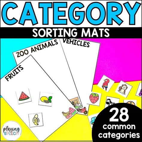 Categories Speech Therapy Activities Sorting Objects Into Categories