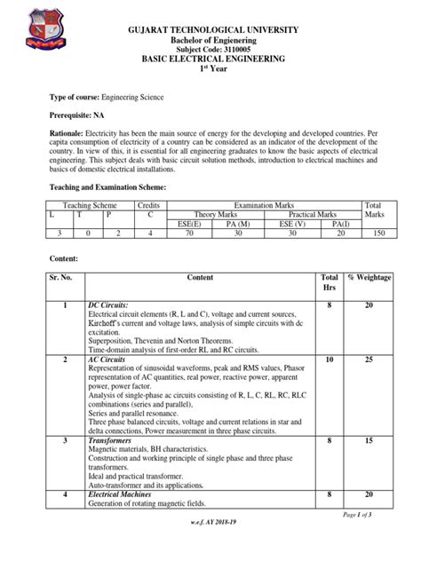 Cse 1st Sem Pdf Integral Electrical Network