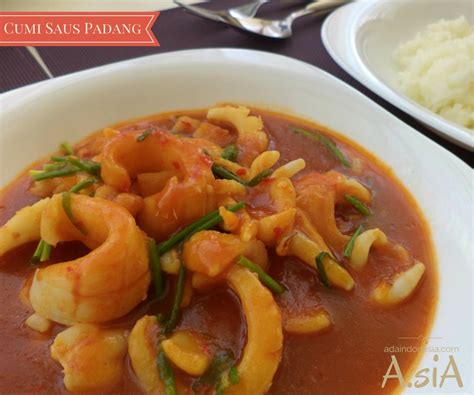 Squid In Padang Sauce Cumi Saus Padang Ada Indonesia