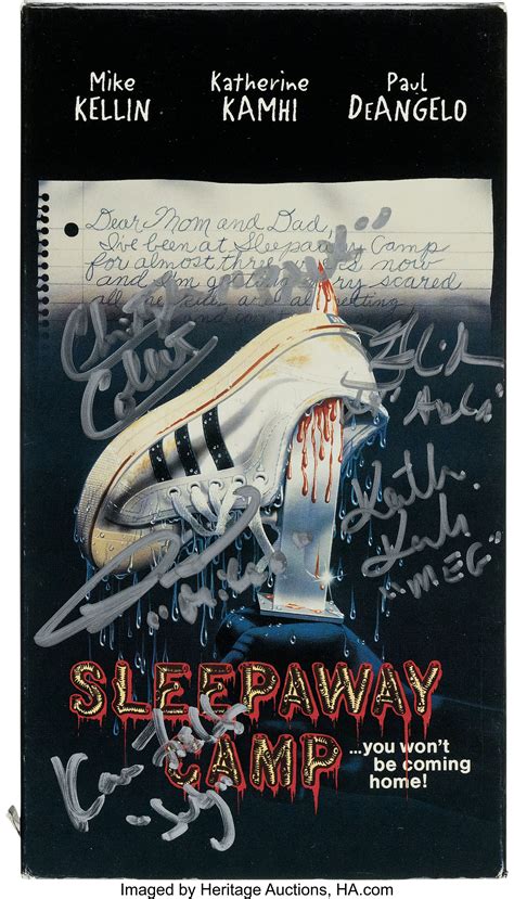 Sleepaway Camp Cast Signed Vhs 2000 Jsa Certified Signatures Lot