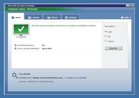 Instal Microsoft Security Essentials Di Windows Xp