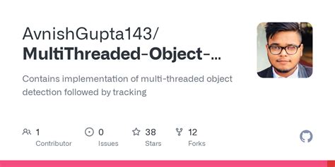 github avnishgupta143 multithreaded object detection and tracking cpp