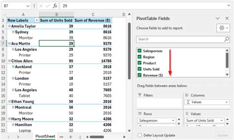 Transfer Pivot Table Row Labels In Separate Columns In Excel Excel Insider