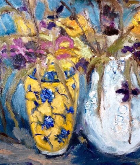 Oil Painting Flowers And Vases 30 Cm X 40cm