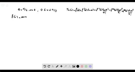 A Approximate F By A Taylor Polynomial With Degree N At The Number A
