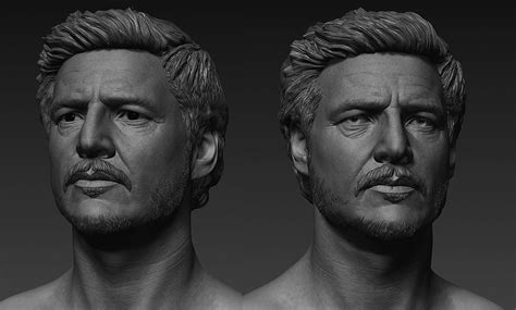 Joel Miller Pedro Pascal Head High Poly 3d Model Cgtrader