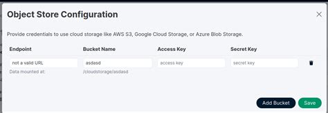 Validate Endpoint Field In The Object Store Configuration Aka S3