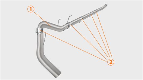 2019 2025 67l Cummins 4 Downpipe Back Exhaust System Dpf Delete