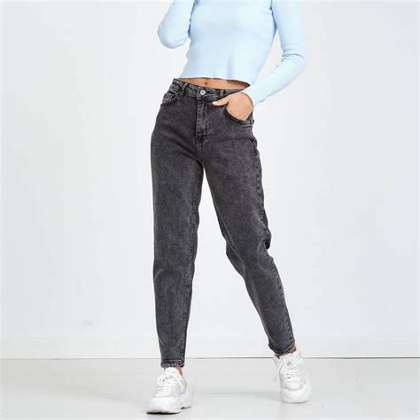 Мом джинси бойфренди жіночі mom fit висока посадка — цена 775 грн в ...