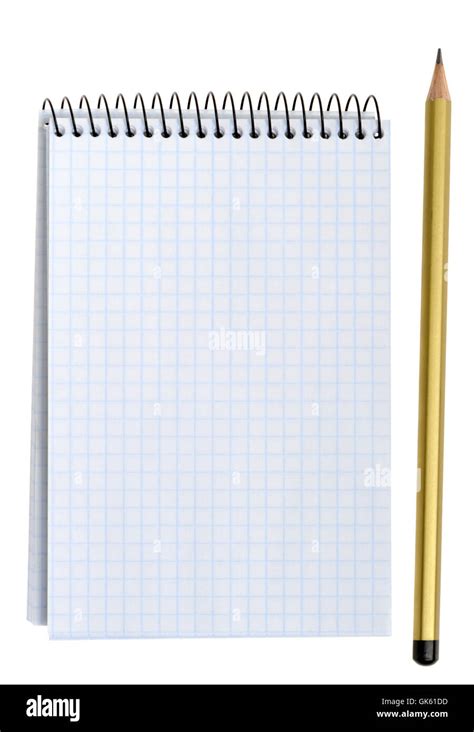Pencil And Notebook Cut Out Stock Images And Pictures Alamy